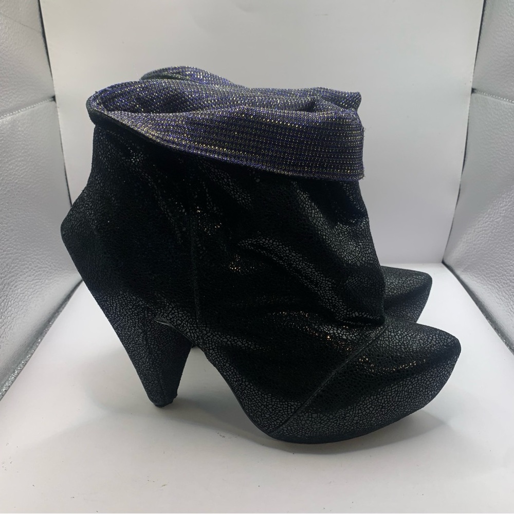 Irregular Choice Millennium Falcon Platform Boot Heel… - Gem